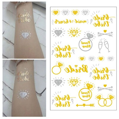 1pcs Team Bride  Temporary Tattoo Bachelorette Party Bride T