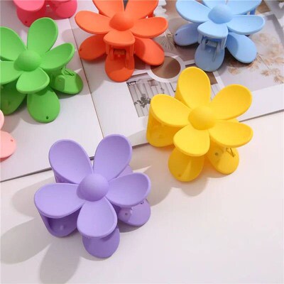 Korea Flower Shape Hair Claw Clip for Women Girls Barrette C