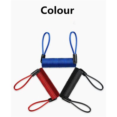 150CM Motorcycle Brake Disc Lock Scooter Reminder Cable Bicy