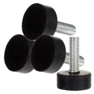 Table Legs Adjustable Furniture Levelers Rubber Feet for