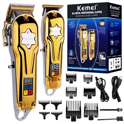 full metal combo kit barber hair clipper for men professiona