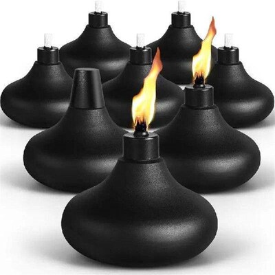 Refillable Torch Canister Tabletop Lantern Citronella
