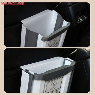 Kitchen Trash Can Foldable Portable Car Trash Can For Bathro
