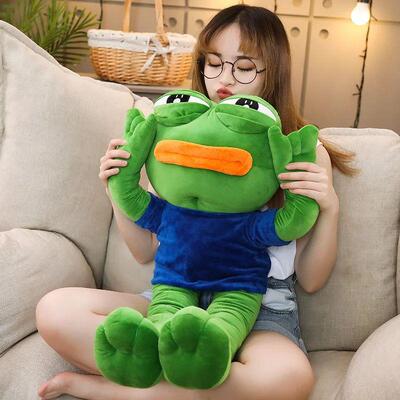 Hot+New+1pc+50-90cm+CuteMagic+Expression+Pepe+The+Frog+Sad+P