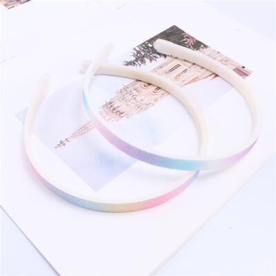 Cute childrens headband 1cm fresh princess gradient color h