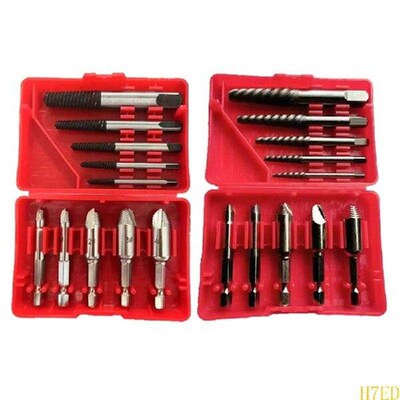 H7ED 10Pcs Broken Damaged Screwdriver Extractor Drill Bit