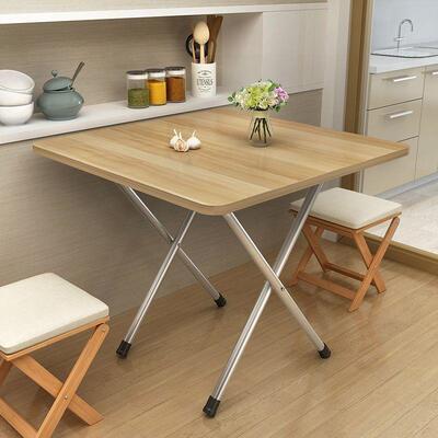 Foldable Square table family dining table and chair combinat