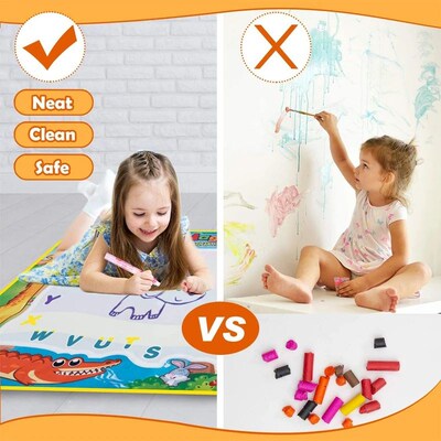 Coolplay Magic Water Drawing Mat Coloring Doodle Mat with Ma