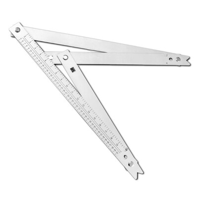Guaranteed 45/90 Degree Angle Foldable Measurements Ruler fo
