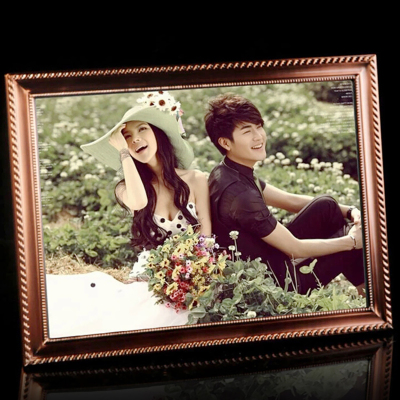 弗莱文茨欧式金属相框婚影楼摆台12寸相框相架画框框横竖通用