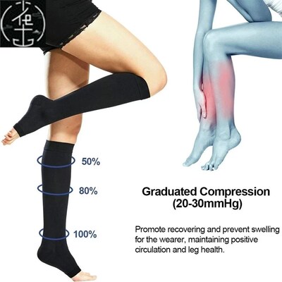 Medical Calf Compression Stockings Varicose Veins Shaping Gr