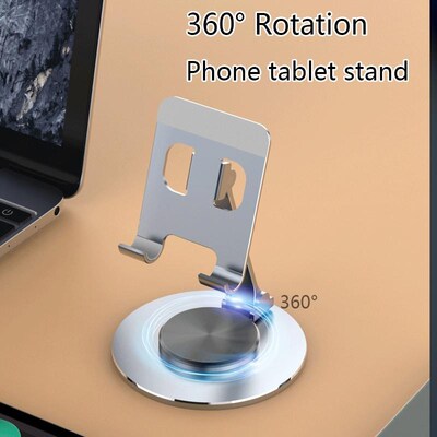 360 Rotate Metal Desk Mobile Phone Holder Stand For iPhone