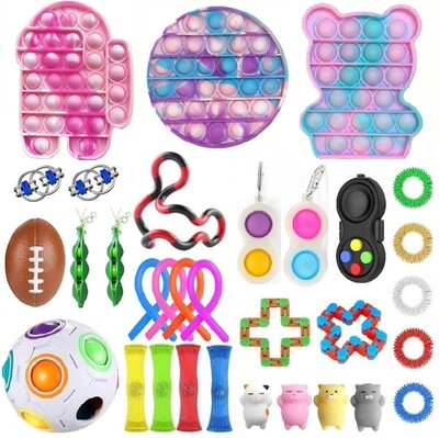 148 Designs Fidget Toy Set Box Sensory Fidget Toys Pack for