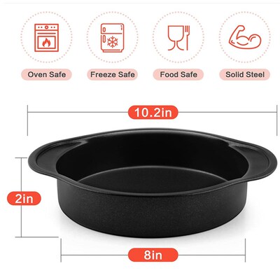 8 Inch Cake Pan   Round Cake Pans Tins Baking Kitchen