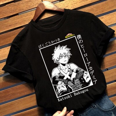 My Boku No Hero Academia Katsuki Bakugou Print Harajuku Top