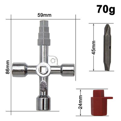 4in1 Silver Key Wrench Electrical Elevator Control Cabinet V