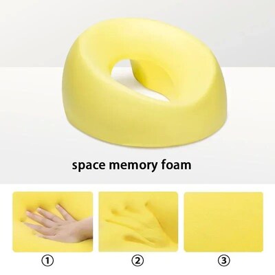 Ergonomics Lying Down Pillow Memory Foam Breathable Head Res