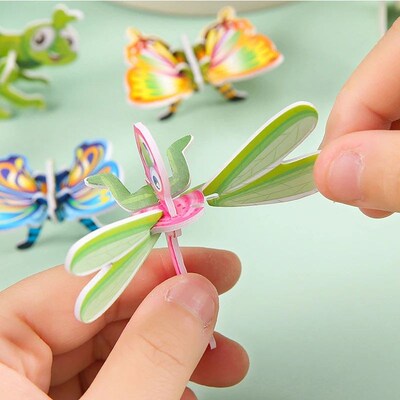 30Pcs Funny Insect Paper Jigsaw Puzzles Educational Toys for