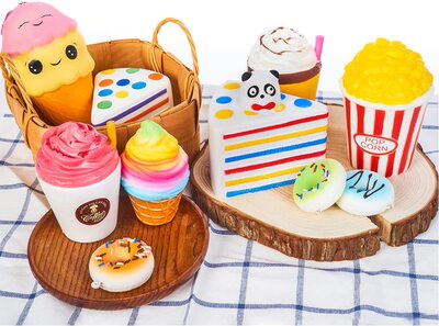 Slow Rising squishie Kawaii food Squishy Toys慢回弹发泄玩具