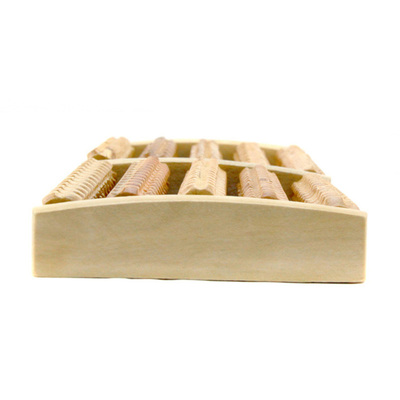 3 5 Row Wooden Foot Roller Wood Care Massage Reflexology Rel