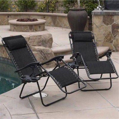 4Pcs/set Universal Garden Sun Loungers Recliner Chairs