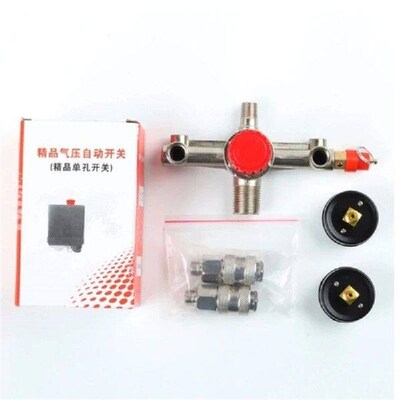 Air Compressor Pressure Manifold Regulator Gauges Bracket