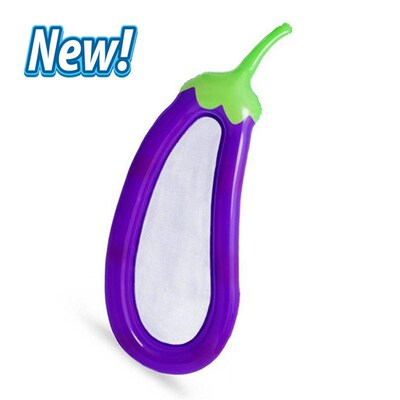 New Eggplant Floating Row Inflatable Adult Mount Ins Swimmin