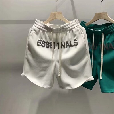 Summer Casual Shorts Mens Ins teny Bran Soli Color Simple L