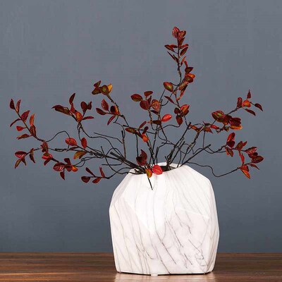 Autumn Color Simulation Wild Raspberry Leaf Vine Zen Atmosph