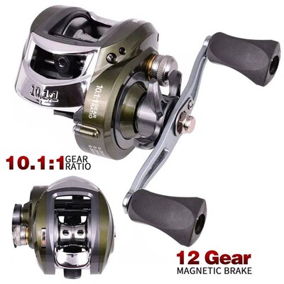 Aorace Metal Spool Baitcasting Reel 10kg Max Drag 10. High S
