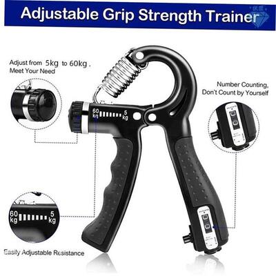 5-60kg Adjustable Hand Grip Srengthener Hand Grip Trainer Wi