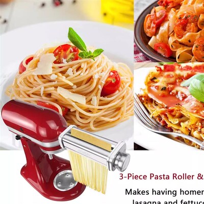 Pasta Attachment for KitchenAid Mixer, Pasta Sheet Roller,