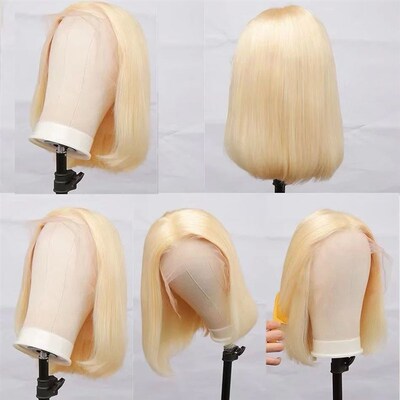 613 Honey Blonde Colored Human Hair Wigs For Women Human Hai
