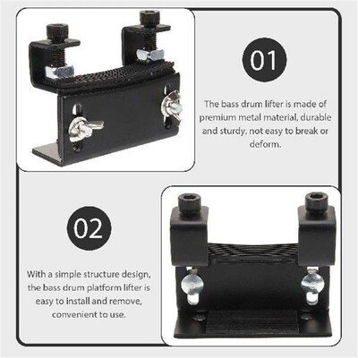 Electronic Drum Set Booster Drums Lift Fit Accessory Metal