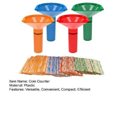 1 Set Coin Counter Portable Coin Sorter Funnel Shape Coin