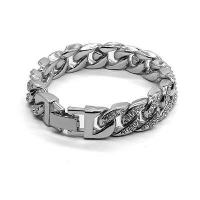 Mens hipster hip-hop hip-hop cool full diamond Cuban chain