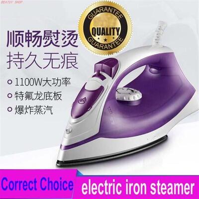 electric compact iron steam soleplate clothes steamer 熨斗