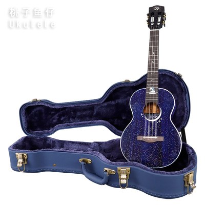 高档皮革尤克里里木质琴盒 防撞23寸26寸乌克丽丽 桃子鱼仔ukulel