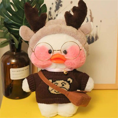 30cm Cute Lalafanfan Yellow Cafe Ducks Stuffed Soft Toy Kawa