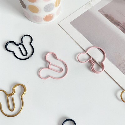 20pcs cartoon Shape Metal Paperclip on Book Paper Creative