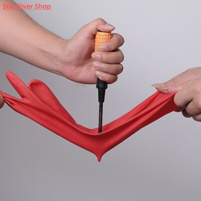 1Pair Lengthen Dishwashing Cleaning Gloves  Silicone Rubber