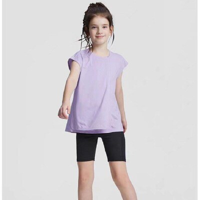 Summer Breezy Thin Ice Silk QuickDry Breathable Girls Kids T