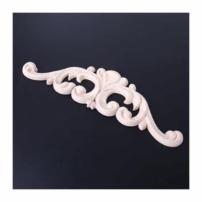 2022 New 4pcs Wood Carved Onlay Appliques for Furniture Cabi