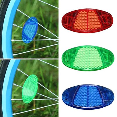 4Pcs Bicycle Bike Spoke Reflector Safety Warning Light Wheel
