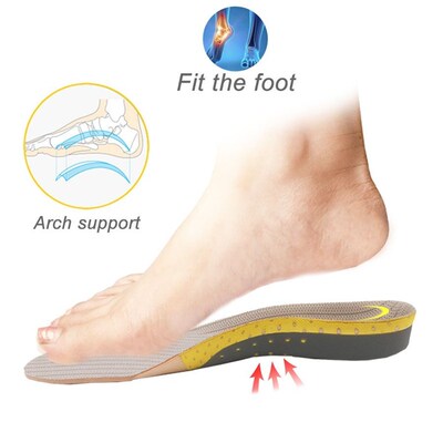 PVC Orthopedic Insoles Orthotics flat foot Health Sole Pad f