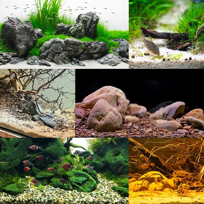 Fish tank bottom sand landscaping stream sand golden stone