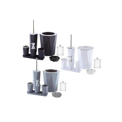 7Pcs Bathroom Accessories Set Toothbrush Cup and Soap Dispen