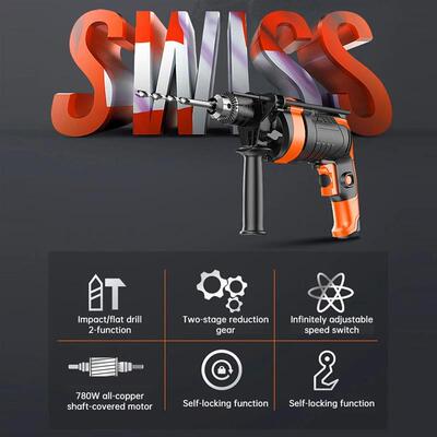 Impact Electric Drill AC220V 1000W/1280W 3000rpm Multifuncti