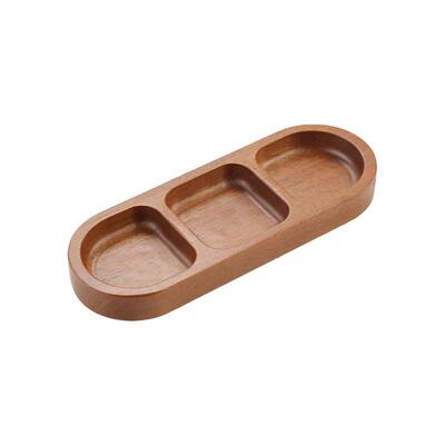 Korean Style Solid Wood BBQ Restaurant Condiment Dish