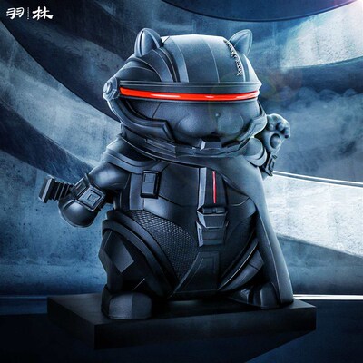 Cyberfortune cat ornaments opening housewarming gift office